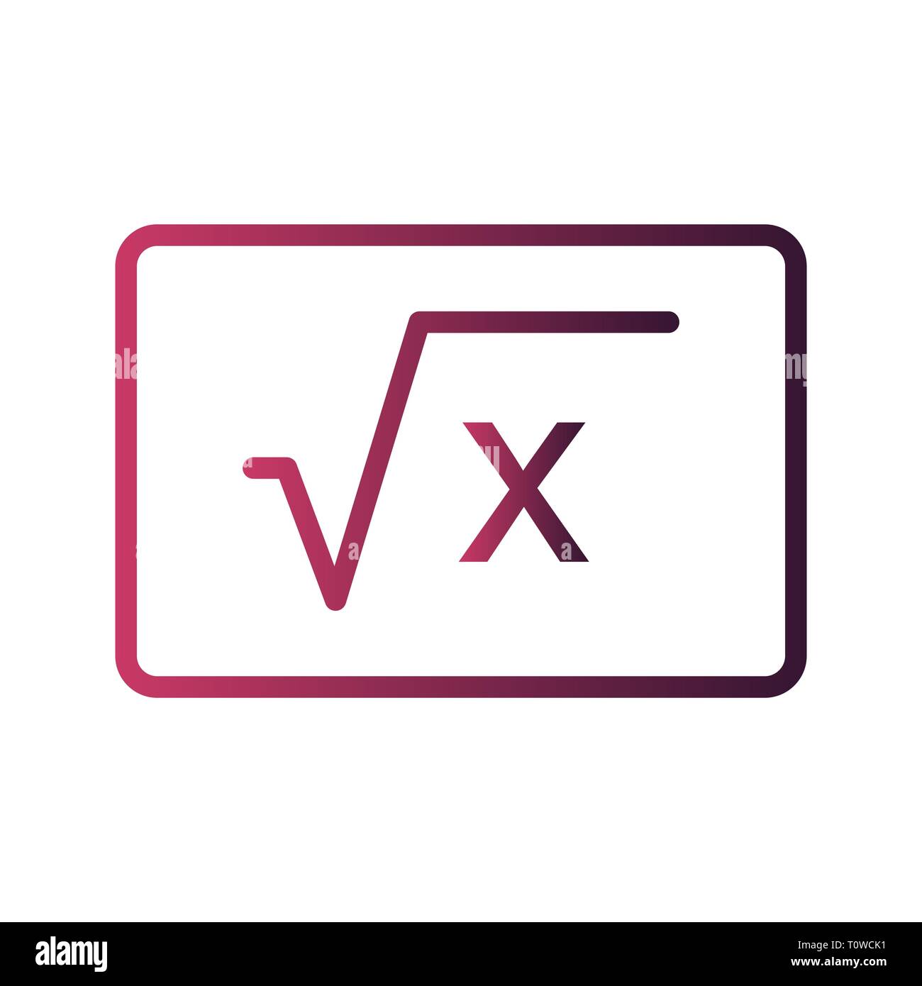 Illustration Formula Icon Stock Photo - Alamy
