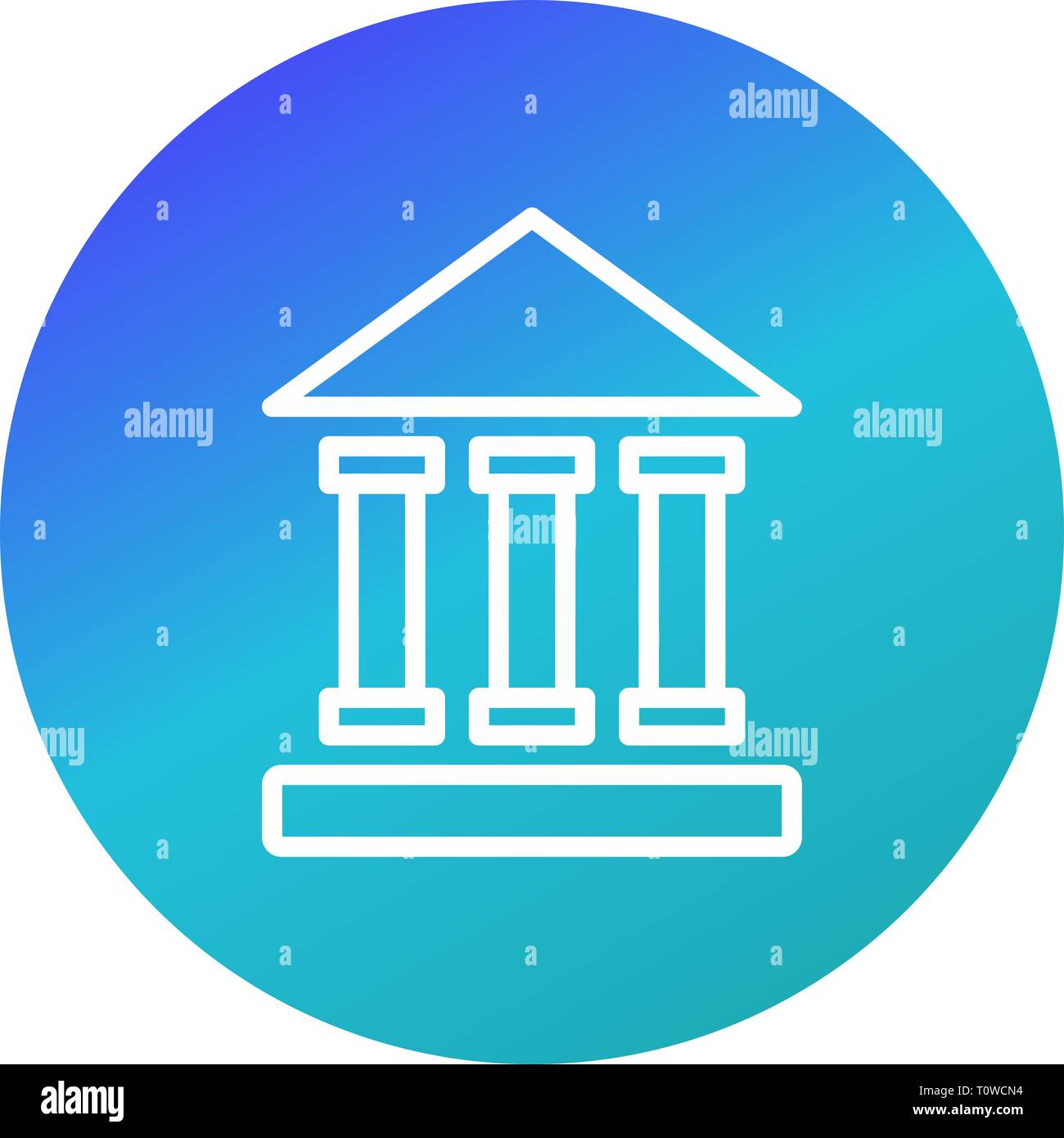 Illustration Educational Institute Icon Stock Photo - Alamy