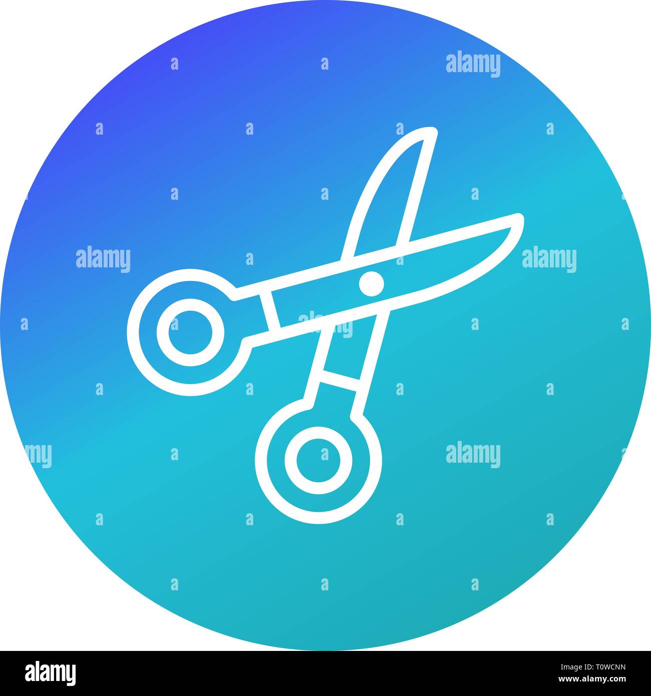 Illustration Scissors Icon Stock Photo - Alamy