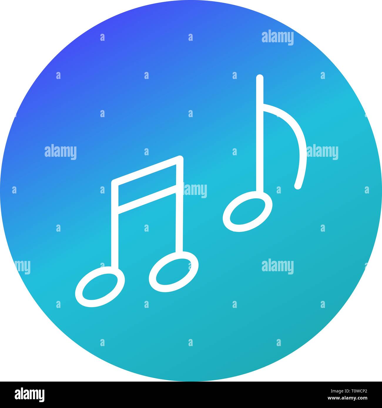 Illustration Music Icon Stock Photo - Alamy