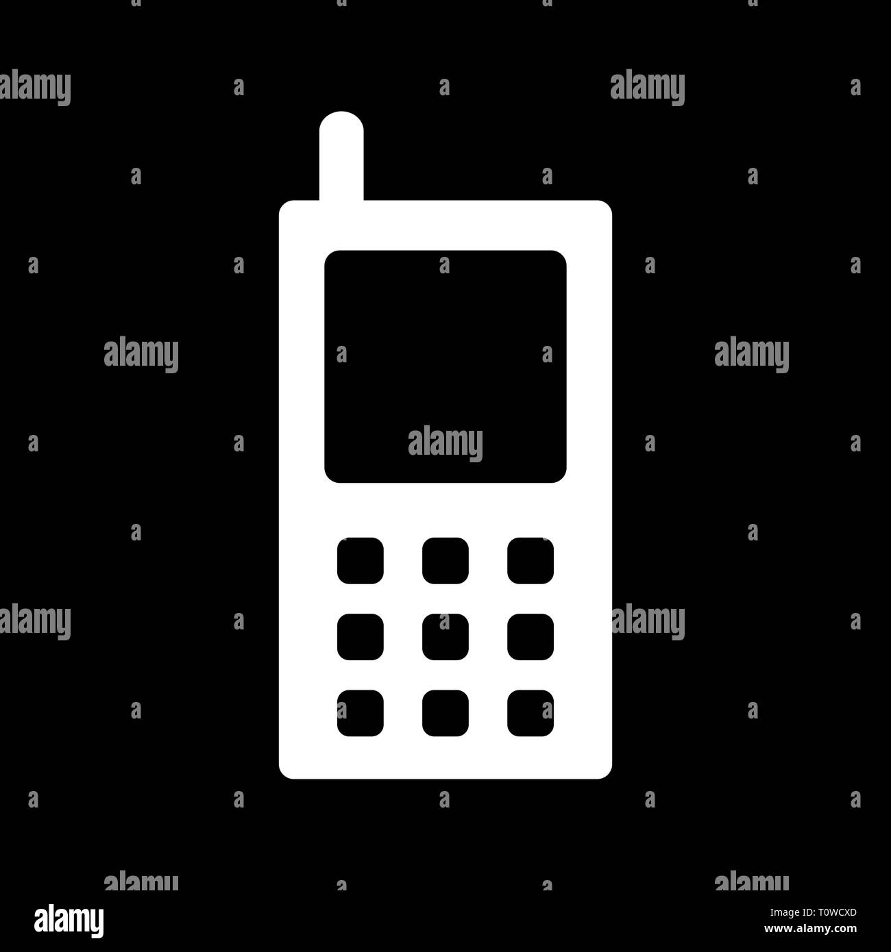 Illustration Cell Phone Icon Stock Photo - Alamy