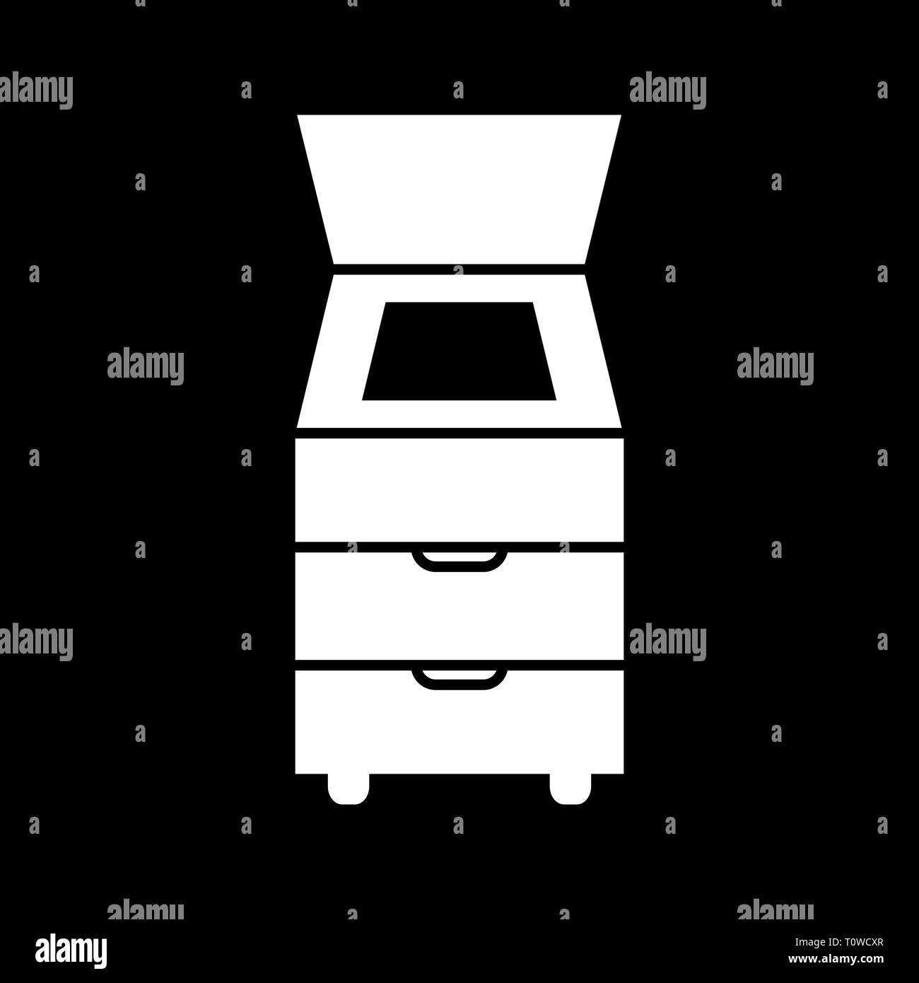 Illustration Scanner Icon Stock Photo - Alamy