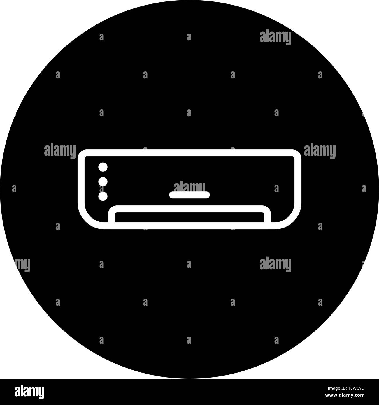 Illustration AC Icon Stock Photo - Alamy