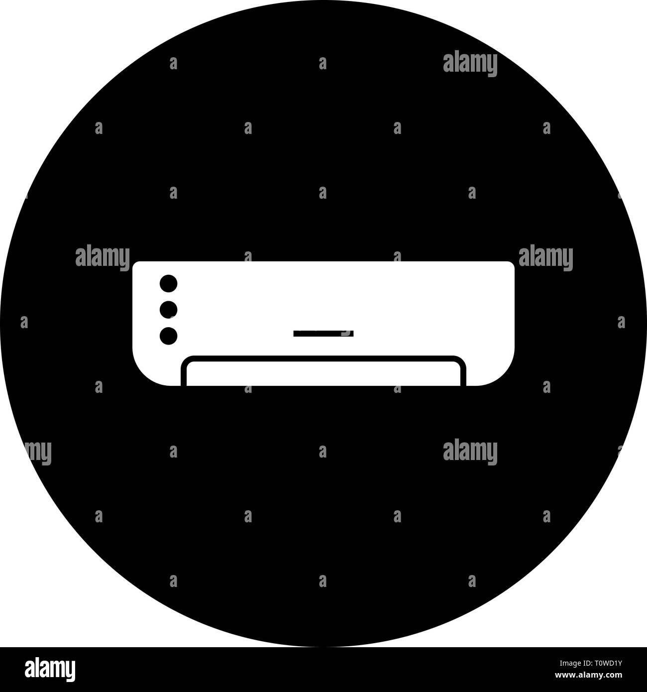 Illustration AC Icon Stock Photo - Alamy