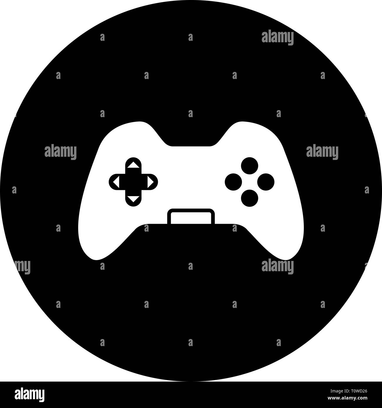 Illustration Control Pad Icon Stock Photo - Alamy