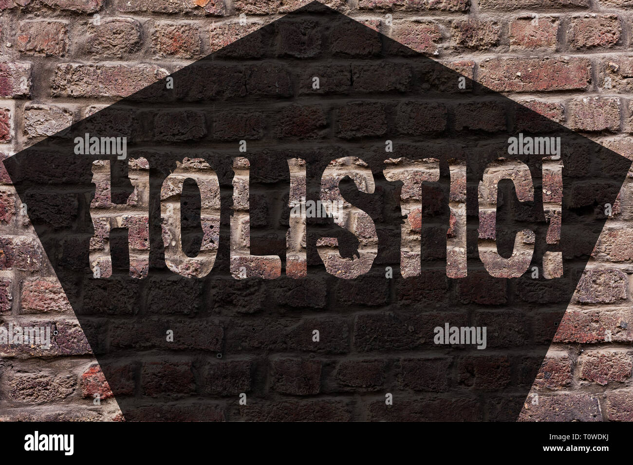 Handwriting text Holistic. Conceptual photo Belief the parts of ...