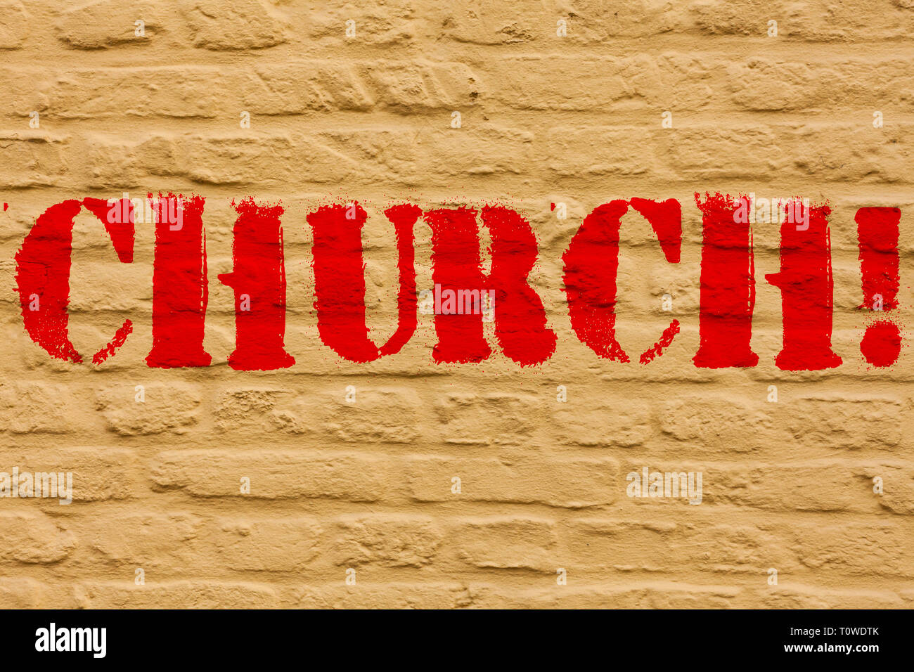 Handwriting text Church. Conceptual photo Cathedral Altar Tower Chapel ...