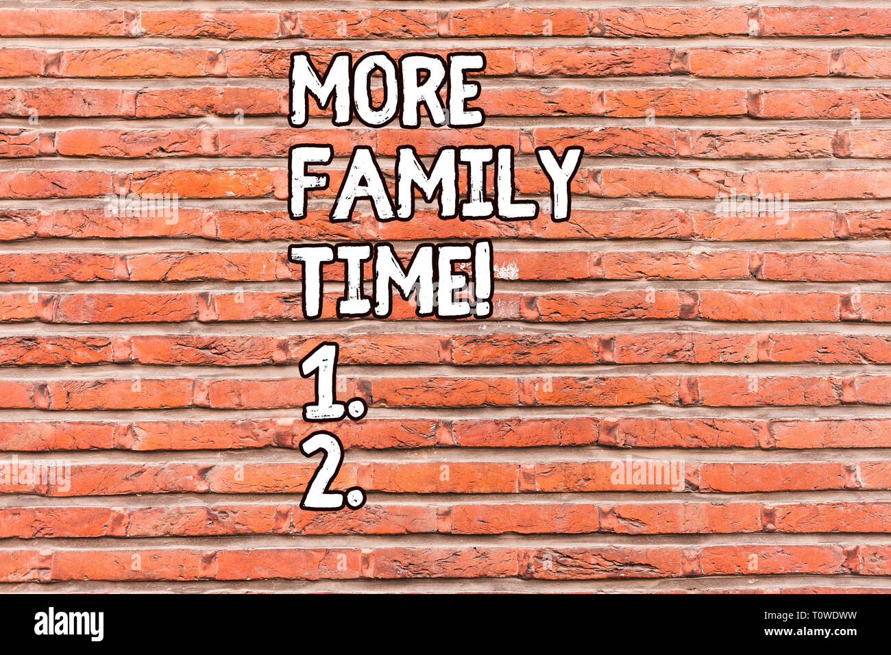 Conceptual hand writing showing More Family Time. Concept meaning ...