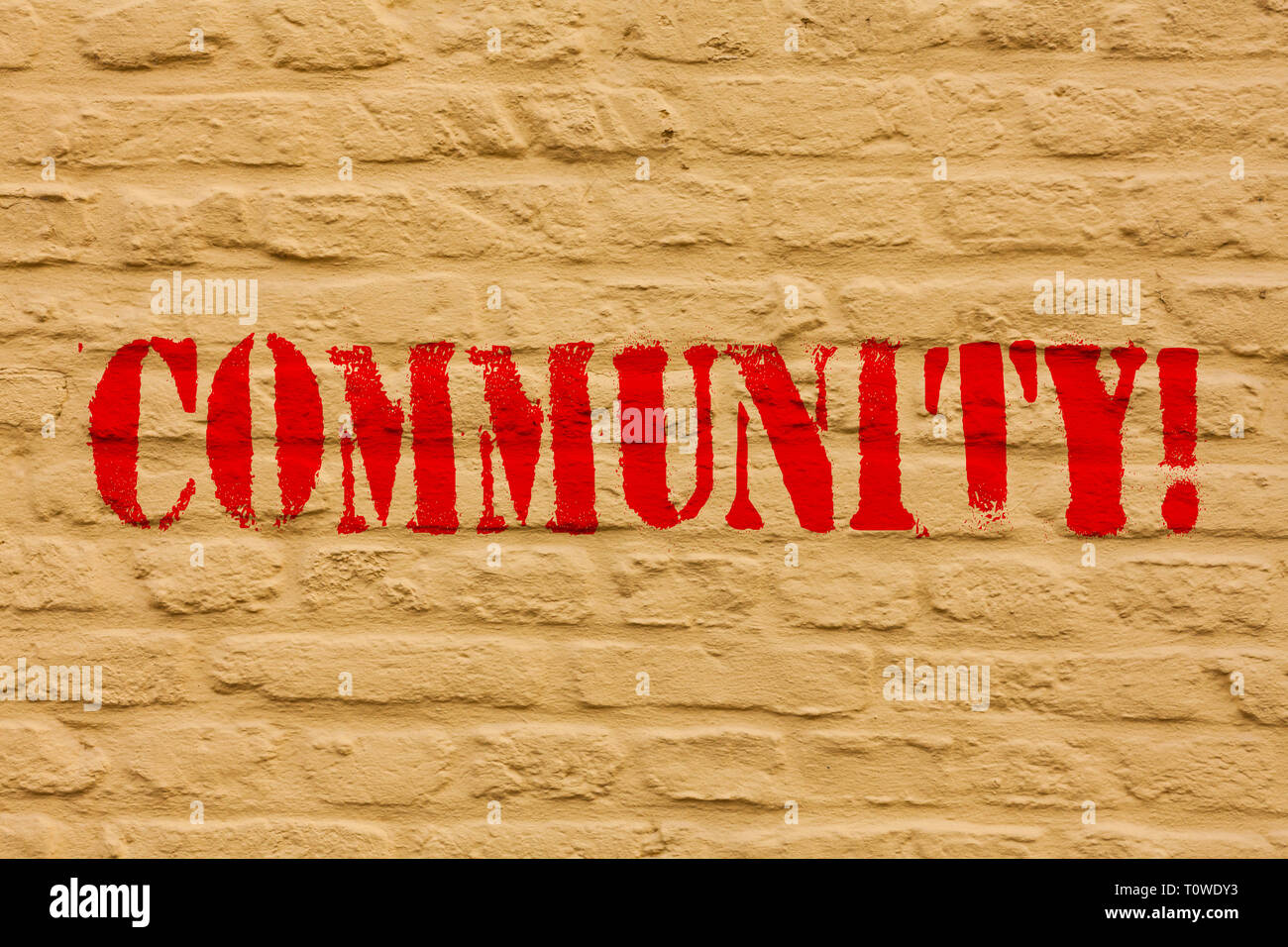 Handwriting text Community. Conceptual photo Neighborhood Association ...
