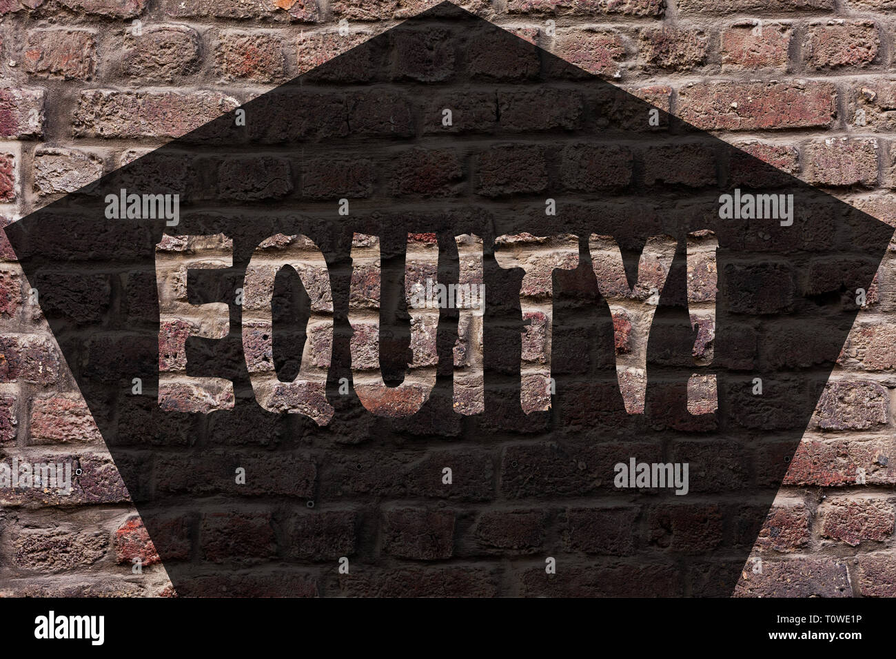 Handwriting text Equity. Conceptual photo Value of a company divided ...