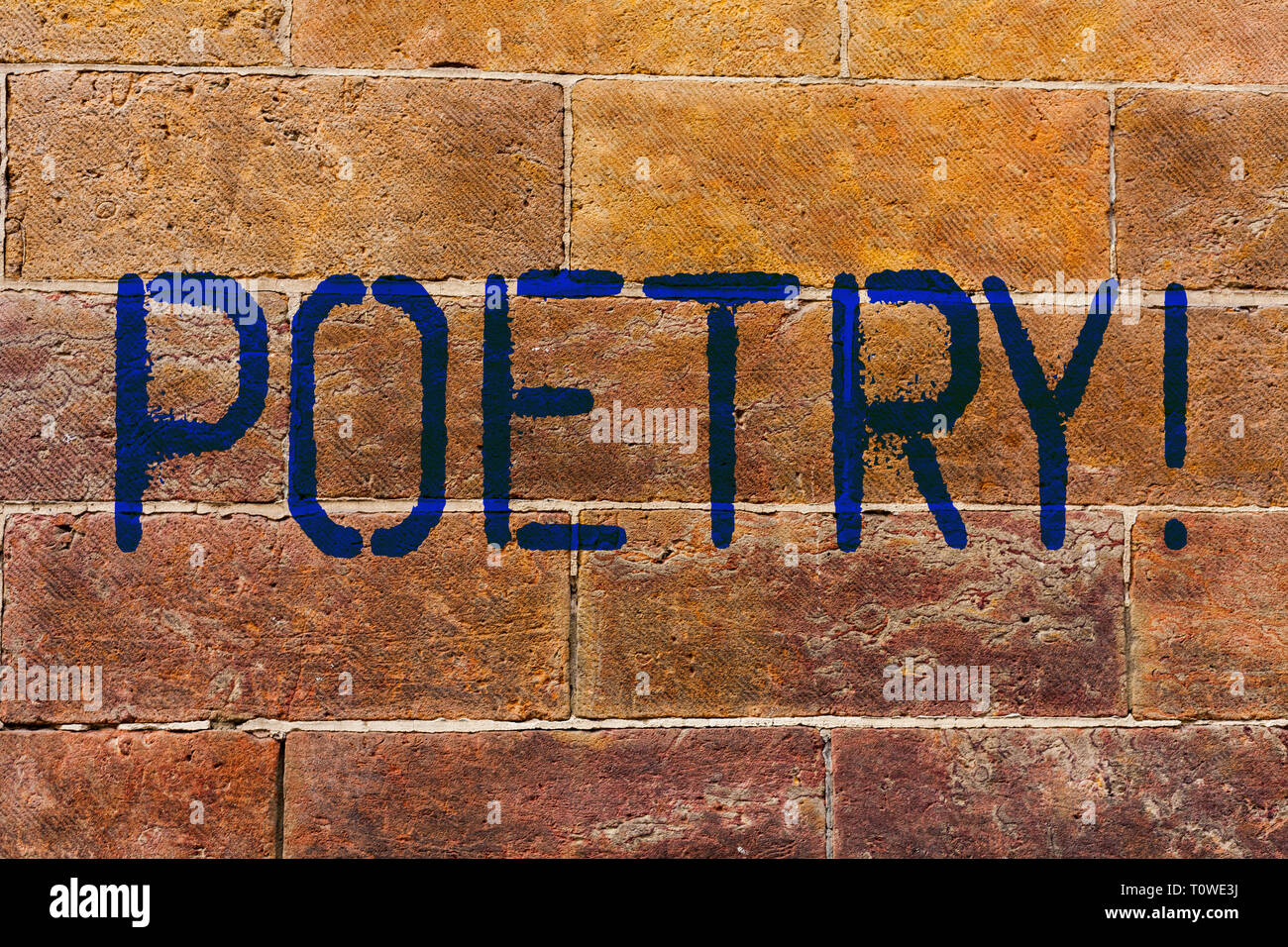 Conceptual hand writing showing Poetry. Concept meaning Literary work ...