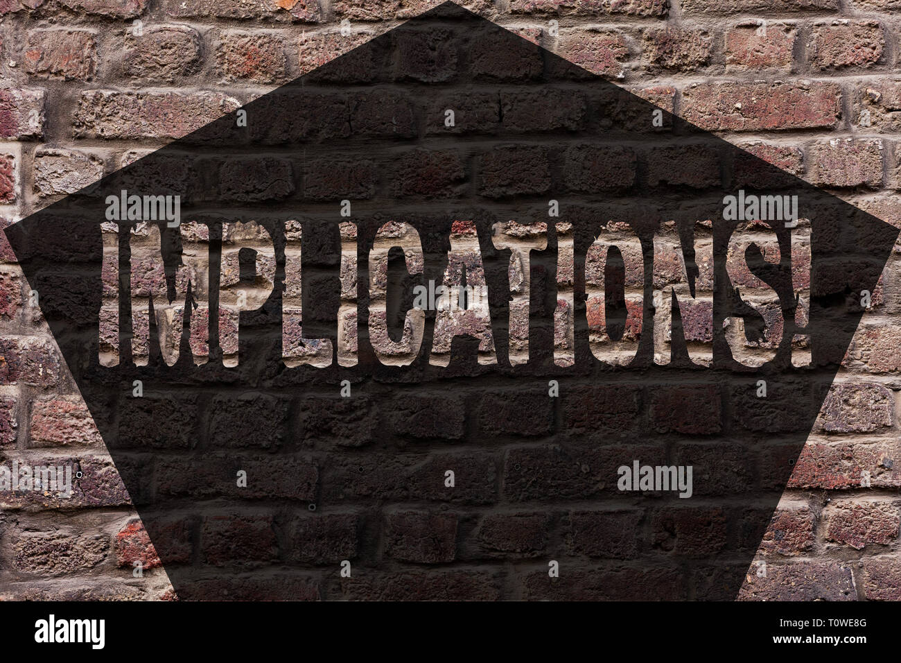 Handwriting text Implications. Conceptual photo Conclusion State of ...