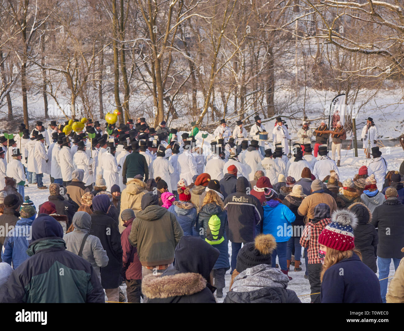 Groundhog Day festivities at the Slumbering Groundhog Lodge in Kirkwood ...