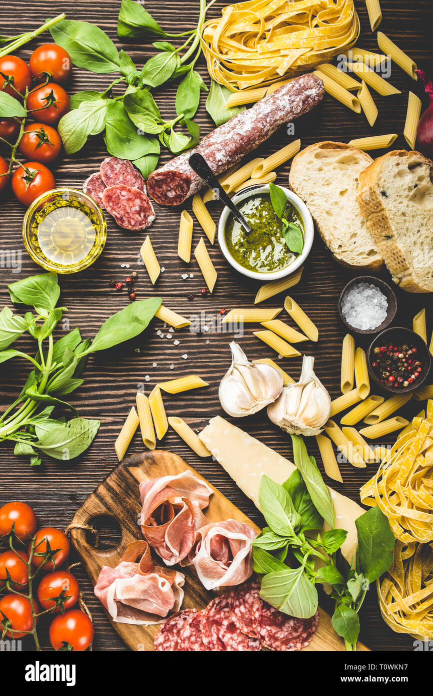 Italian traditional food, appetizers and snacks Stock Photo - Alamy