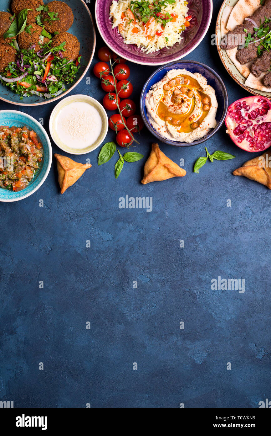 Arabic dishes background Stock Photo - Alamy