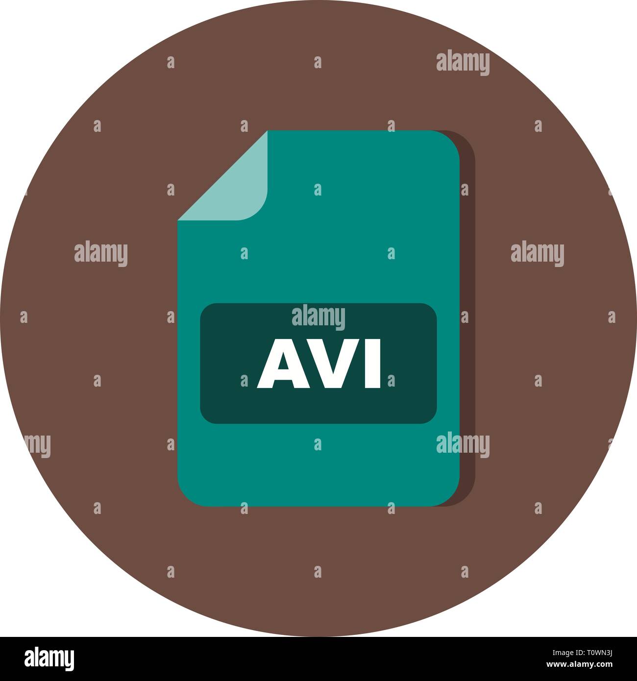 Illustration AVI Icon Stock Photo - Alamy