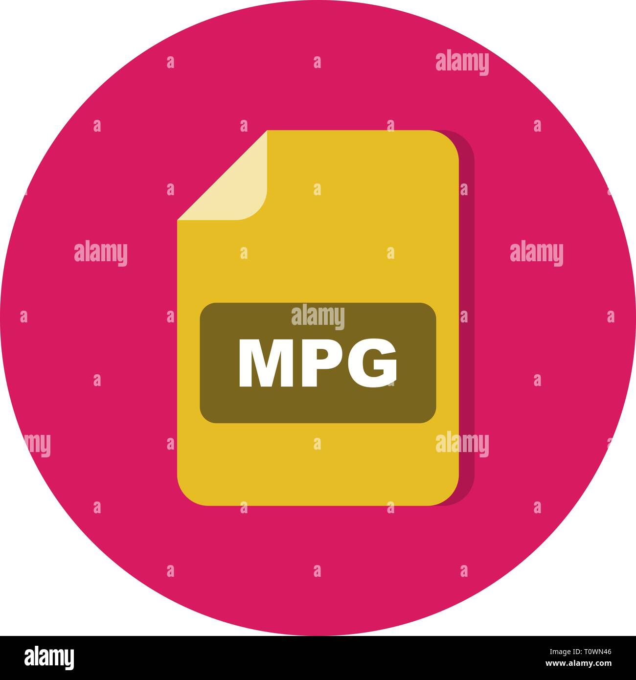 Illustration MPG Icon Stock Photo - Alamy