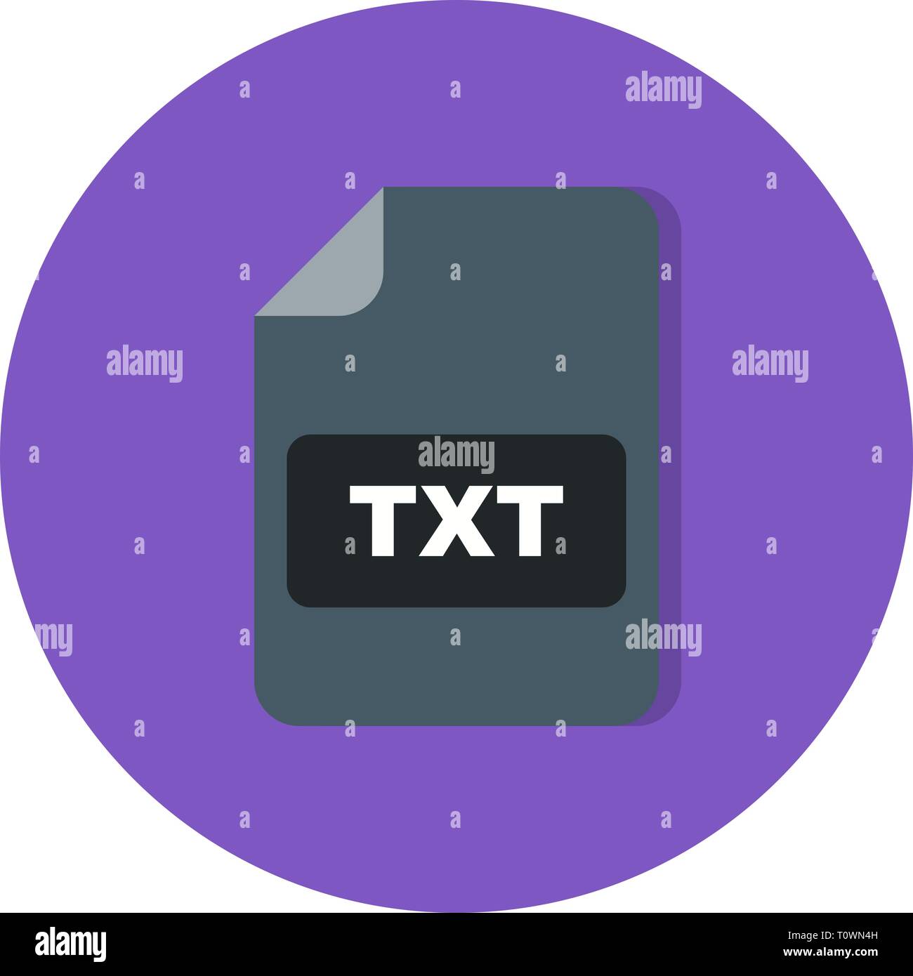 Illustration TXT Icon Stock Photo - Alamy