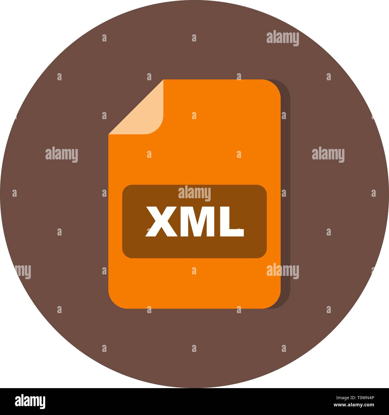 Illustration XML Icon Stock Photo - Alamy