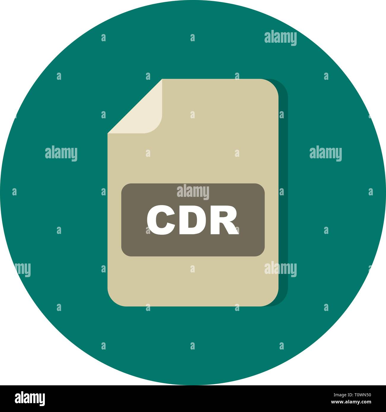 Illustration CDR Icon Stock Photo - Alamy