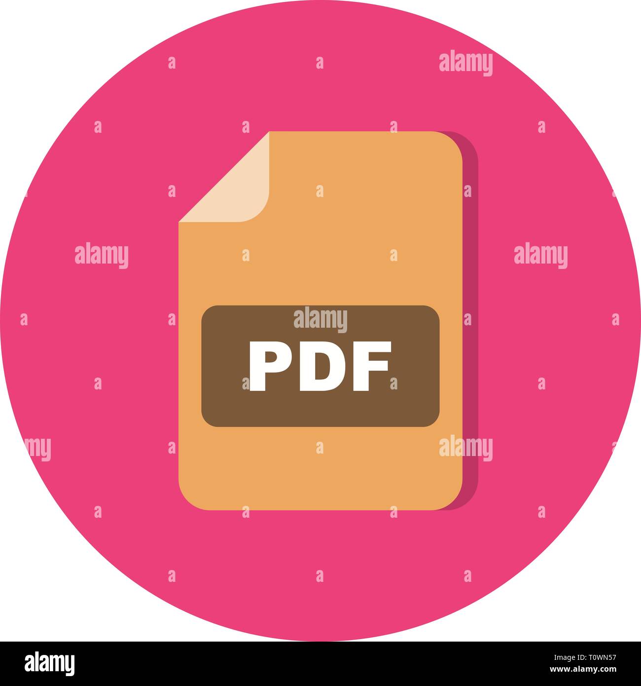 Illustration pdf icon hi-res stock photography and images - Alamy