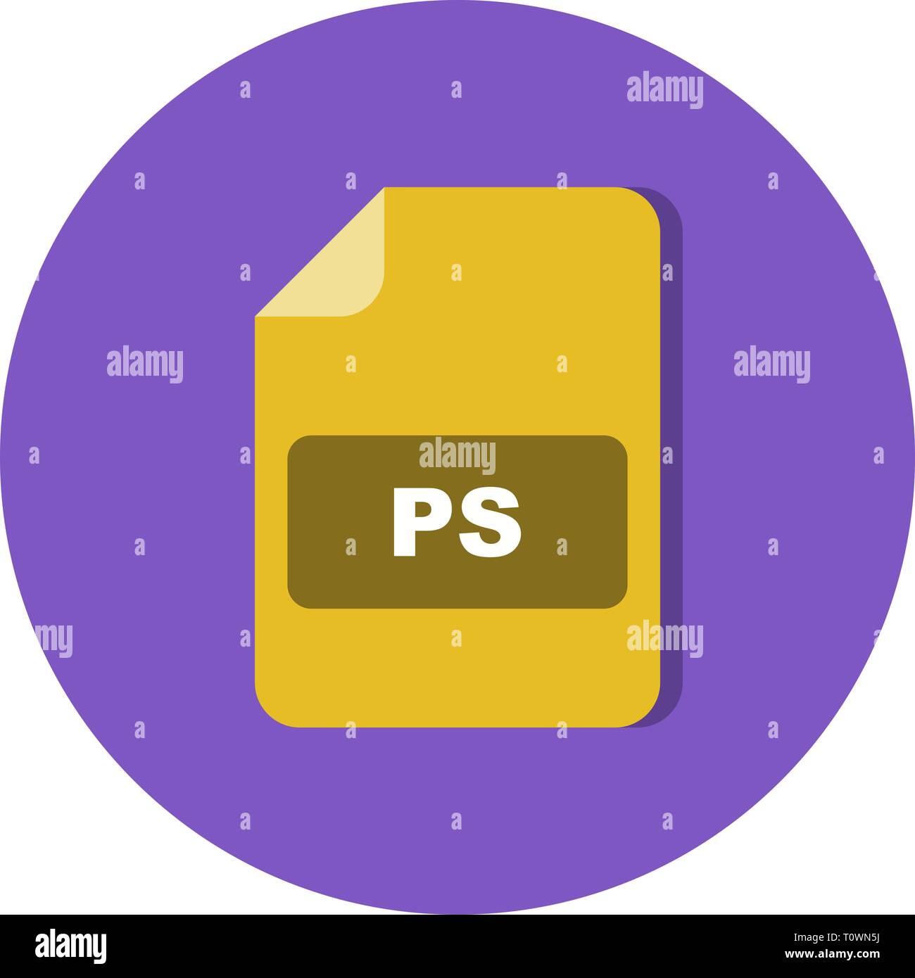 Illustration PS Icon Stock Photo - Alamy
