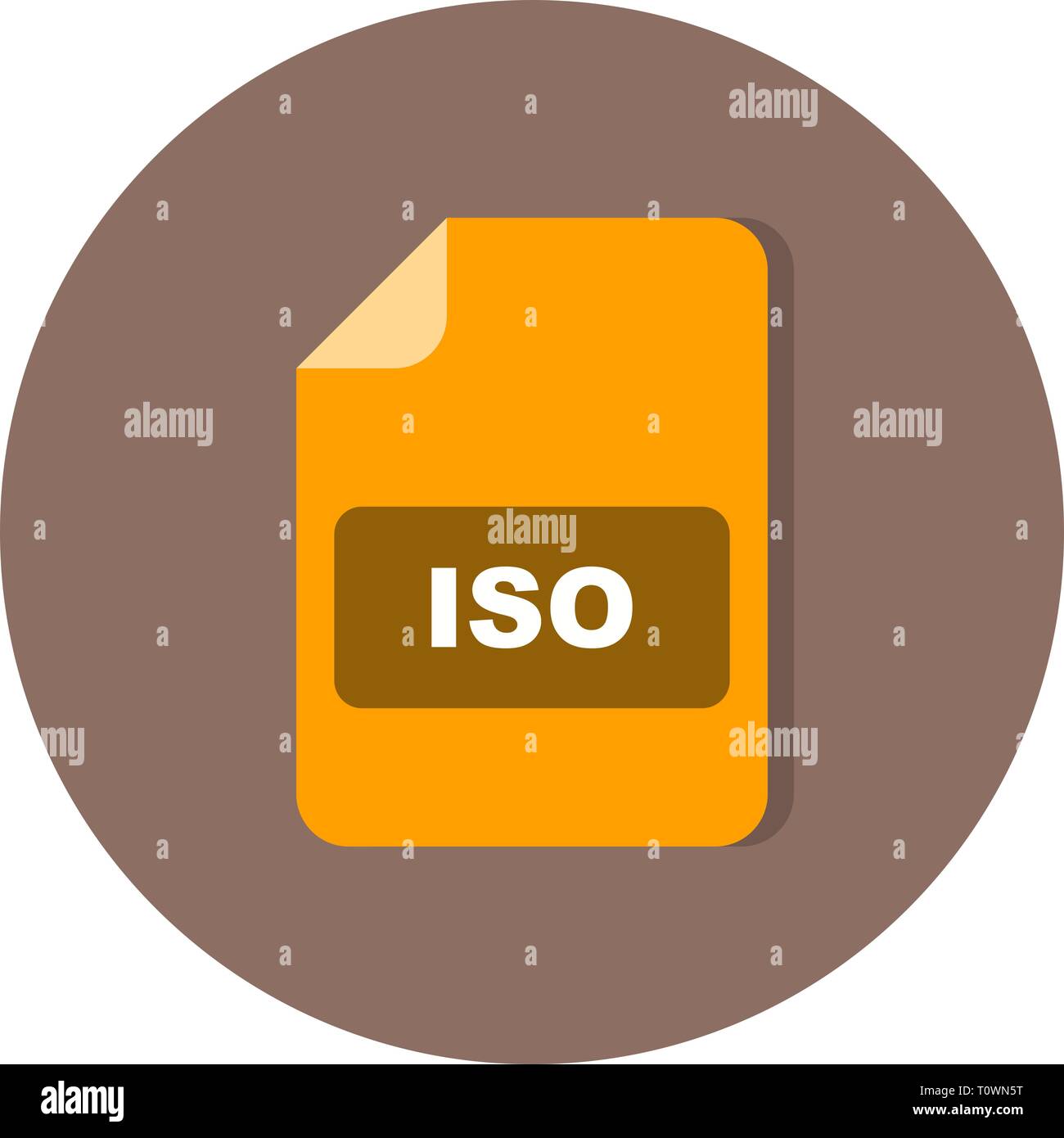 Illustration ISO Icon Stock Photo - Alamy