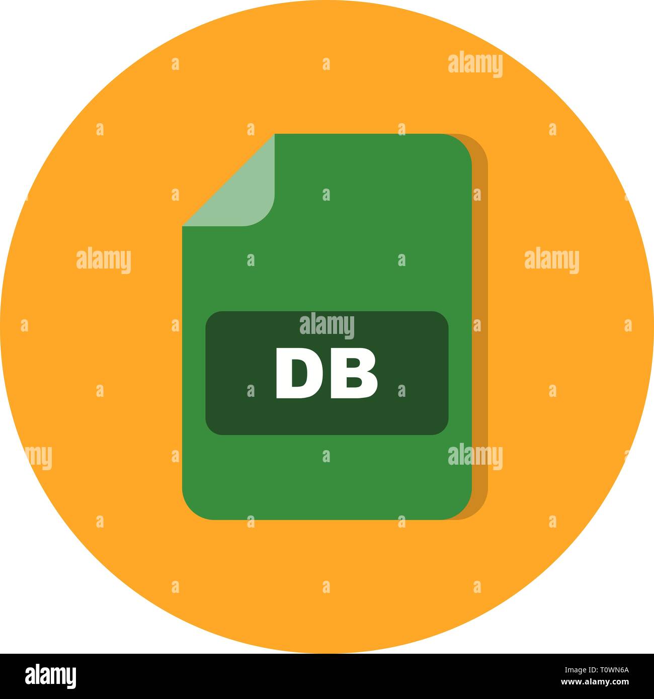 Illustration DB Icon Stock Photo - Alamy