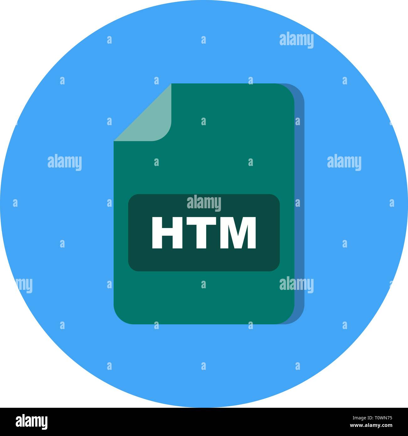 Illustration HTM Icon Stock Photo - Alamy
