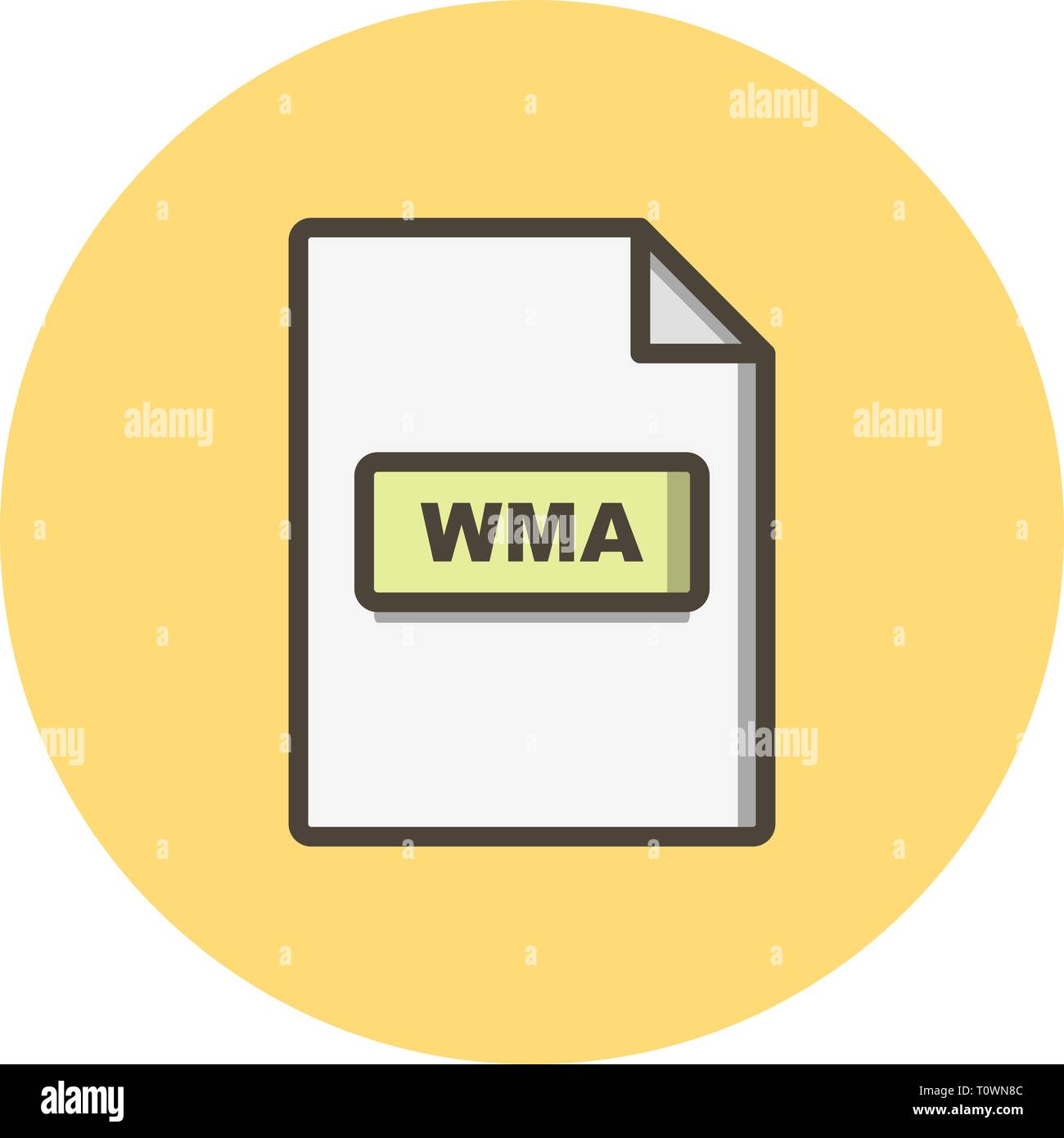 Illustration WMA Icon Stock Photo - Alamy