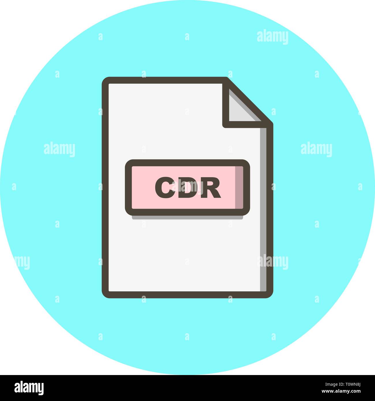 Illustration CDR Icon Stock Photo - Alamy