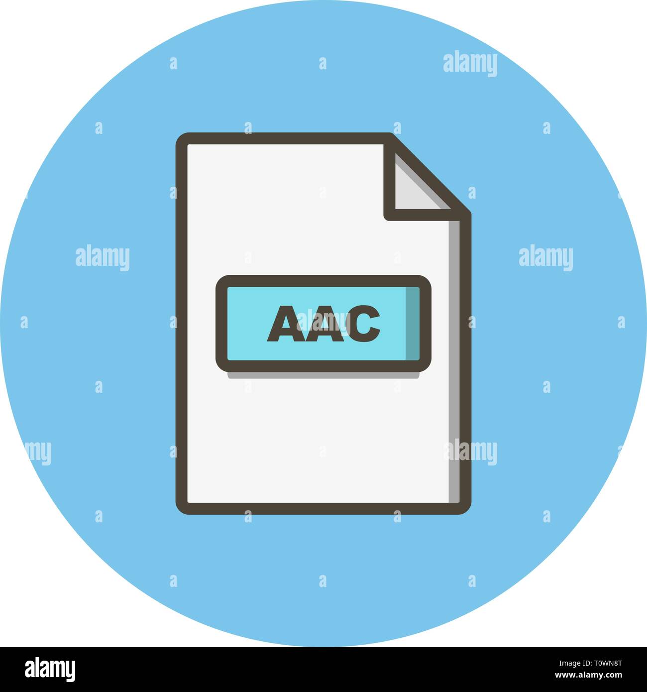 Illustration AAC Icon Stock Photo - Alamy
