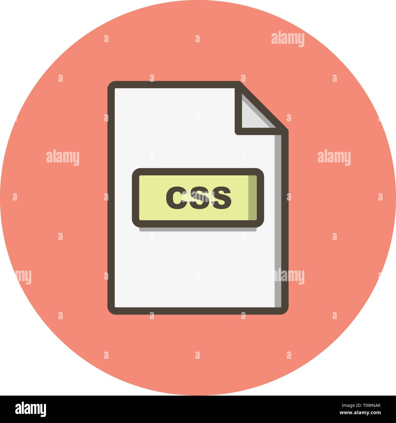 Illustration CSS Icon Stock Photo - Alamy