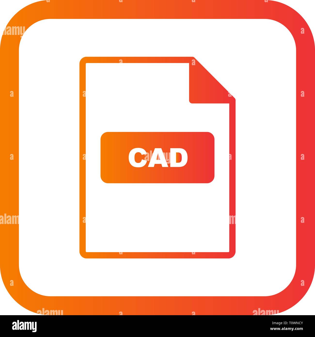 Illustration CAD Icon Stock Photo - Alamy