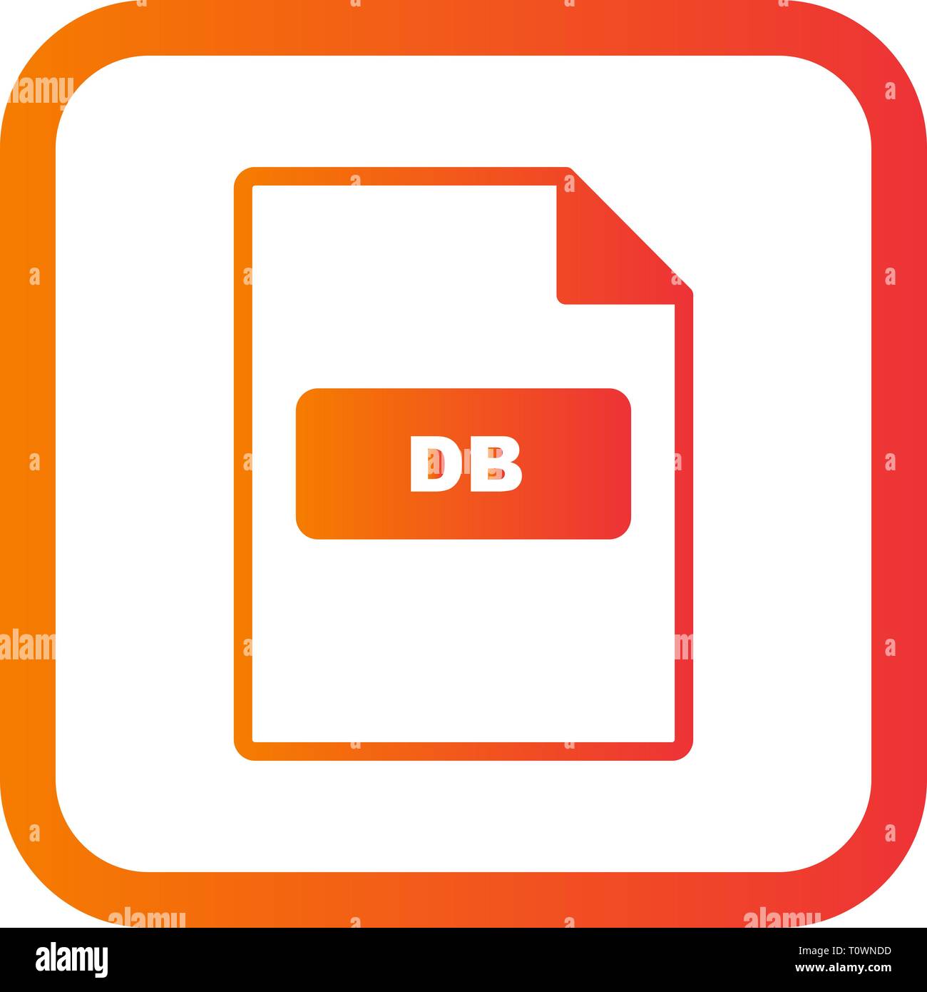 Illustration DB Icon Stock Photo - Alamy