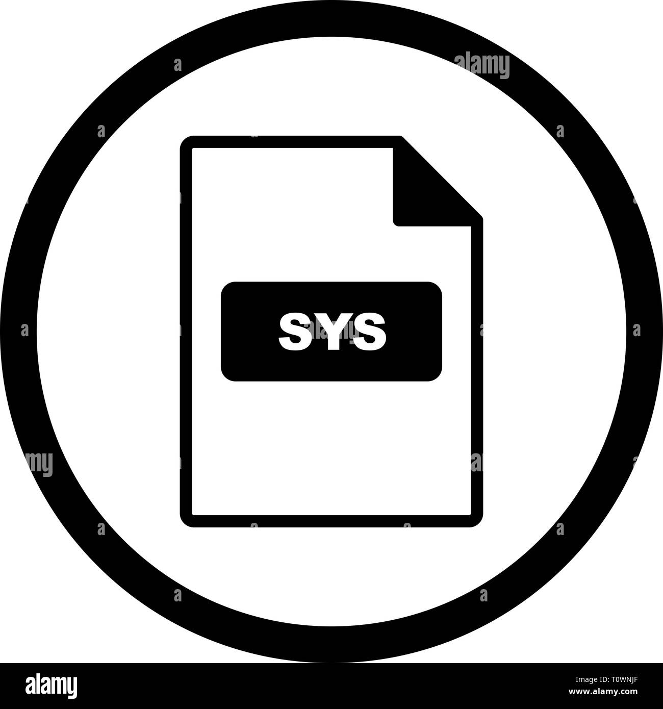 Illustration SYS Icon Stock Photo - Alamy