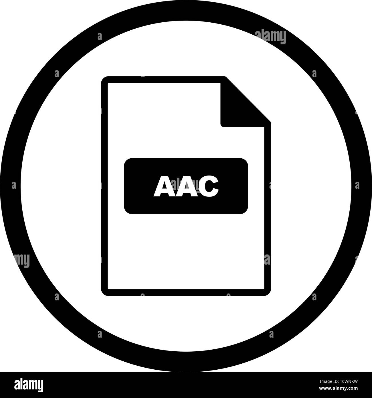 Illustration AAC Icon Stock Photo - Alamy