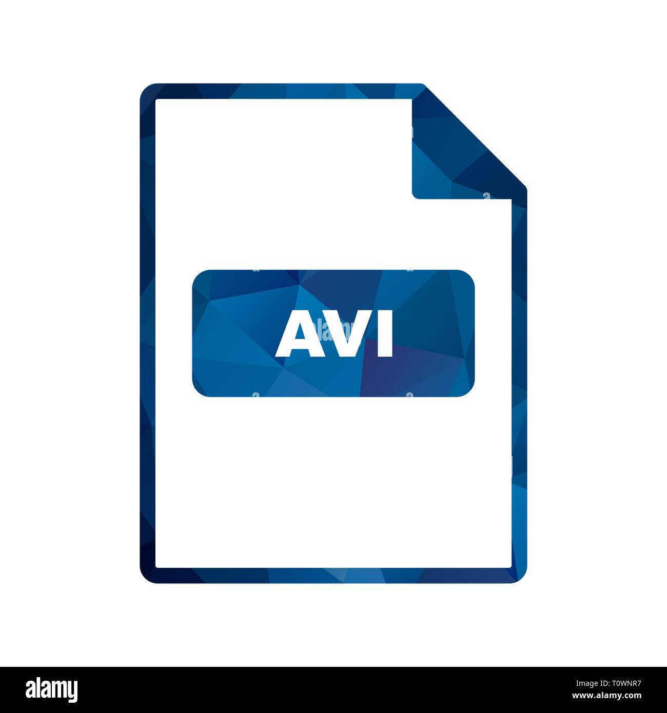 Illustration AVI Icon Stock Photo - Alamy