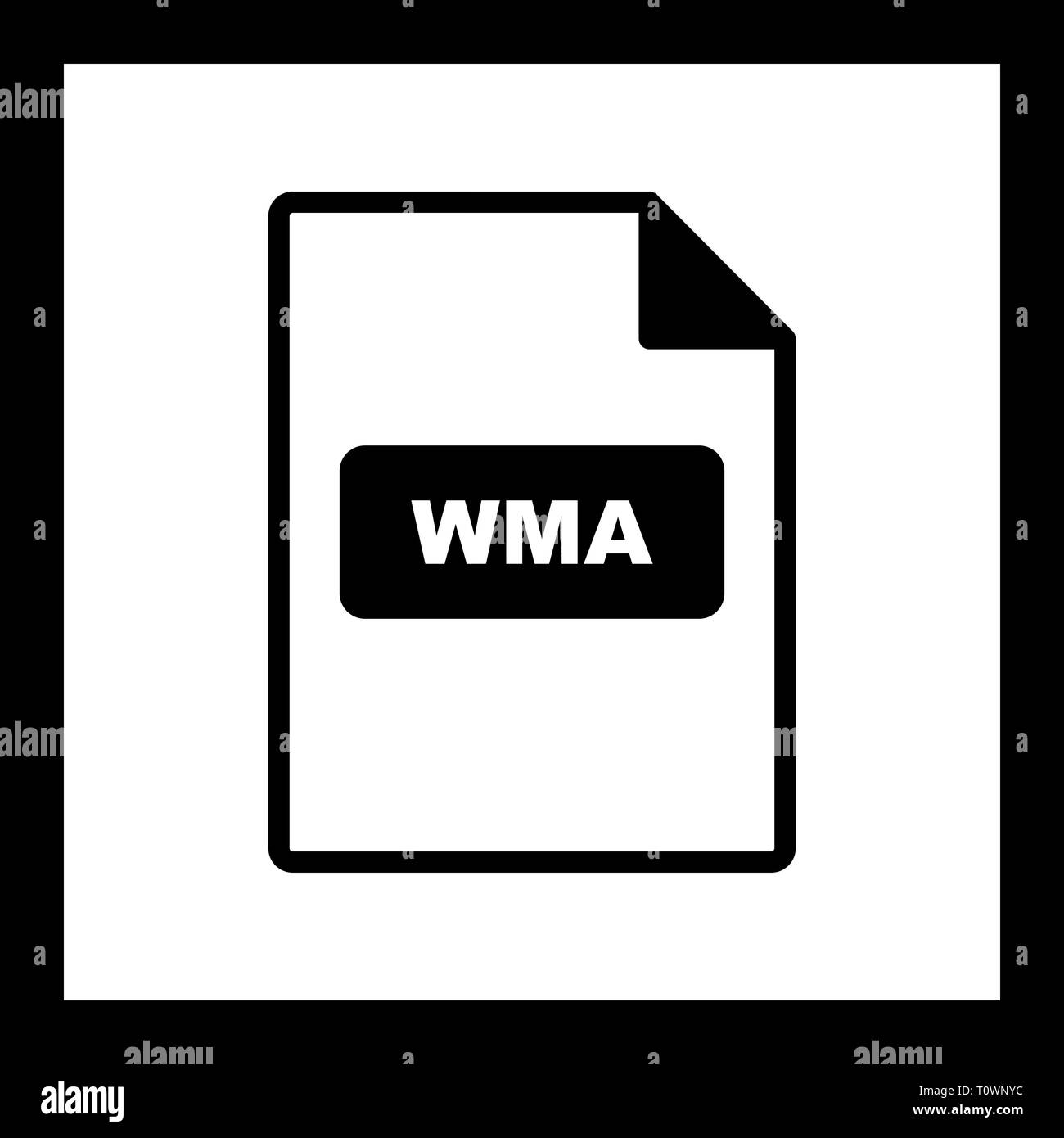 Illustration WMA Icon Stock Photo - Alamy