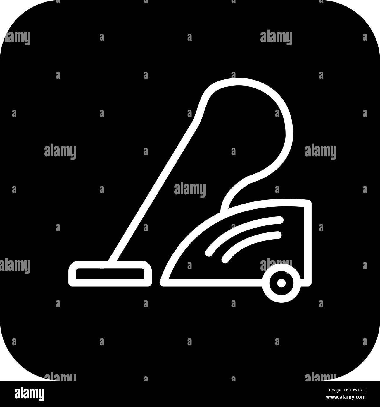 Vacuum cleaner icon Black and White Stock Photos & Images - Alamy