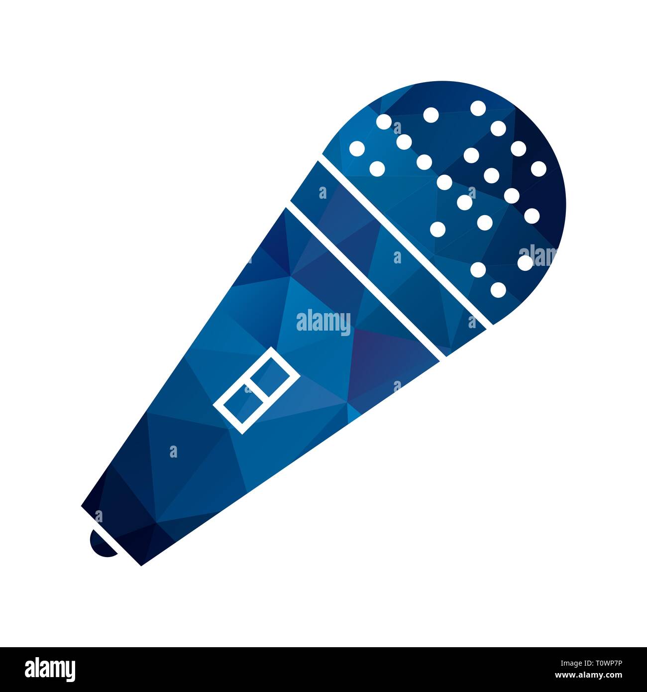 Illustration Mic Icon Stock Photo - Alamy