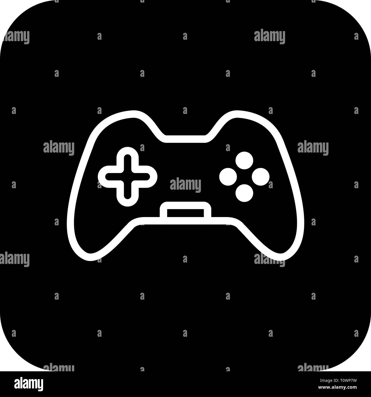 Illustration Control Pad Icon Stock Photo - Alamy