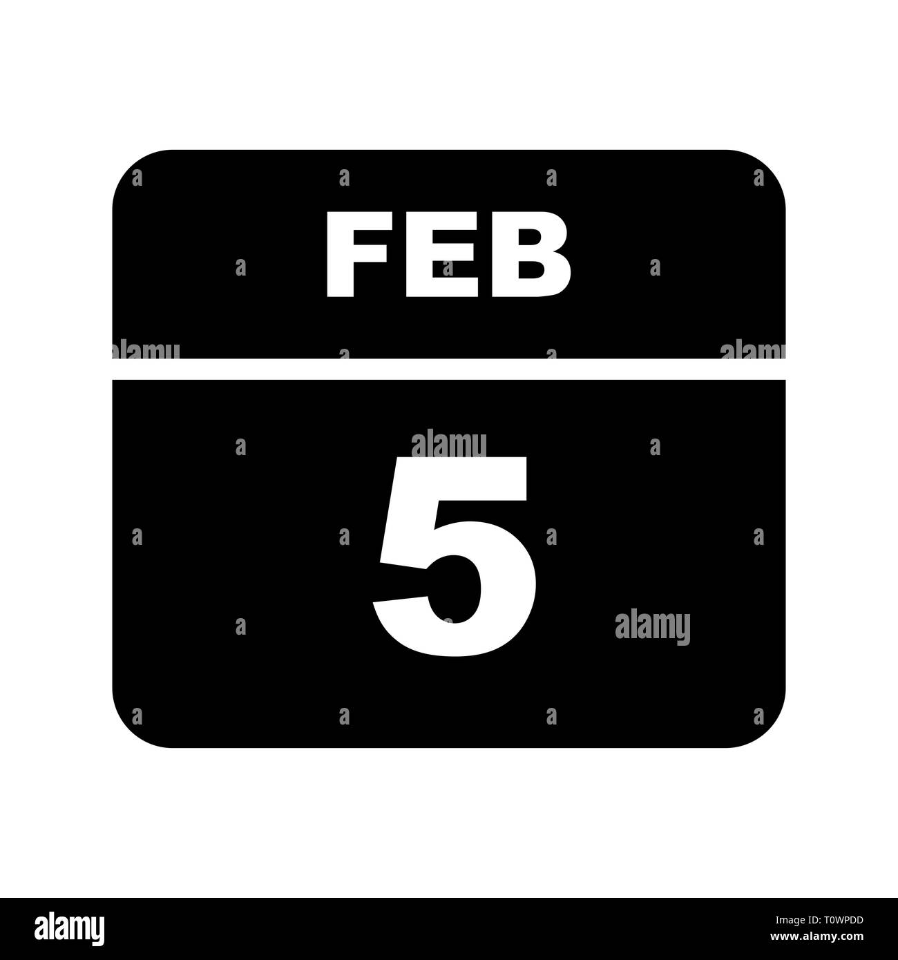 04 february icon hi-res stock photography and images - Alamy