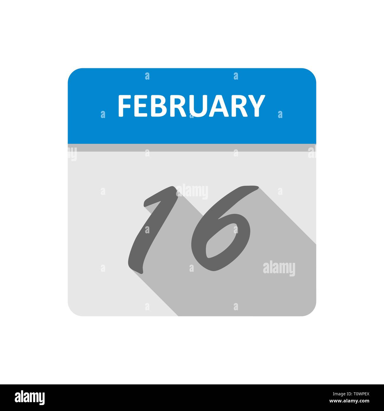 16 february icon Cut Out Stock Images & Pictures - Alamy