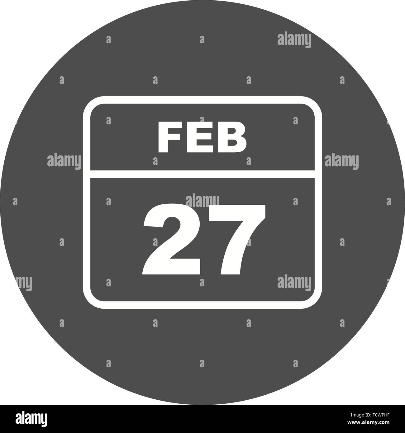 04 february icon Black and White Stock Photos & Images - Alamy
