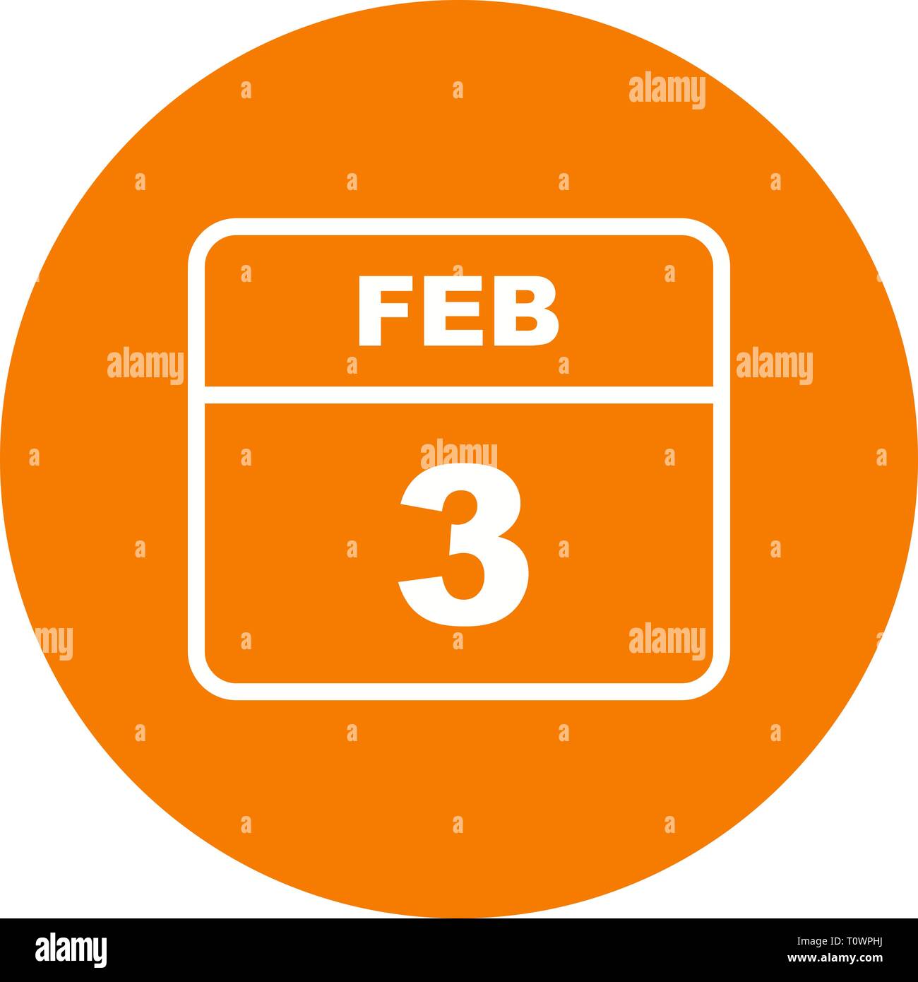 01 february icon hi-res stock photography and images - Alamy