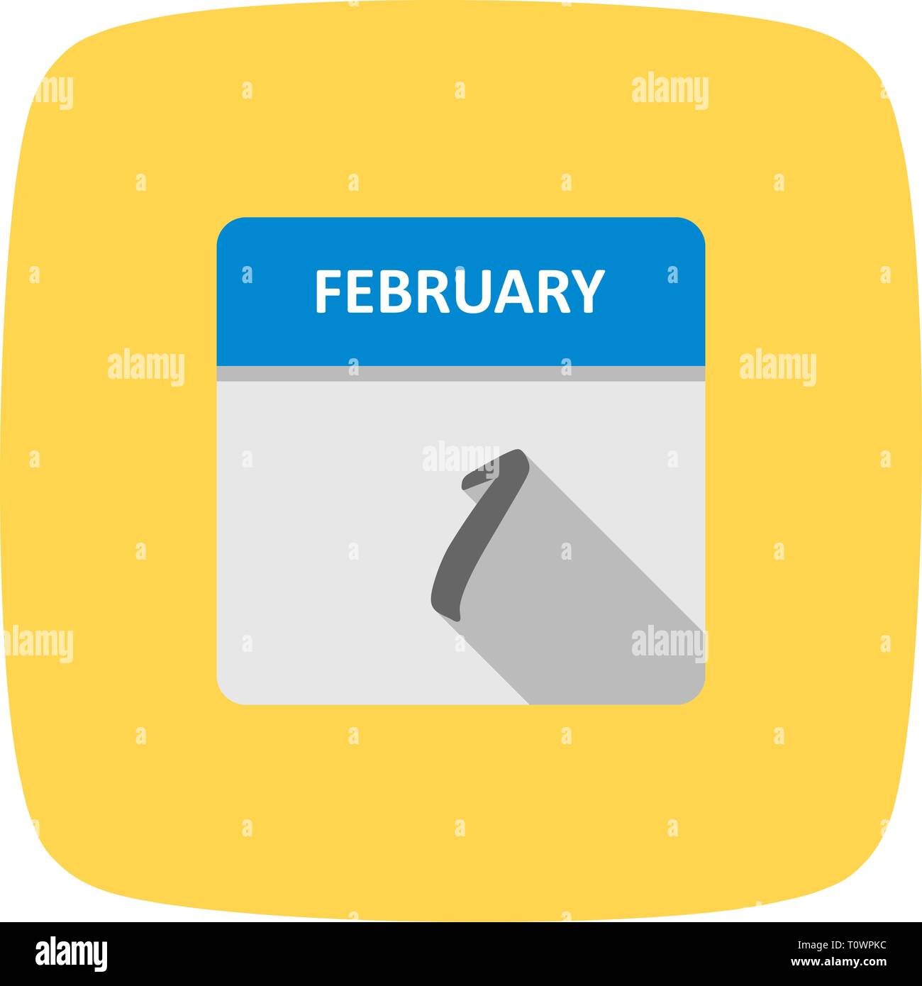 February 1st Date on a Single Day Calendar Stock Photo - Alamy