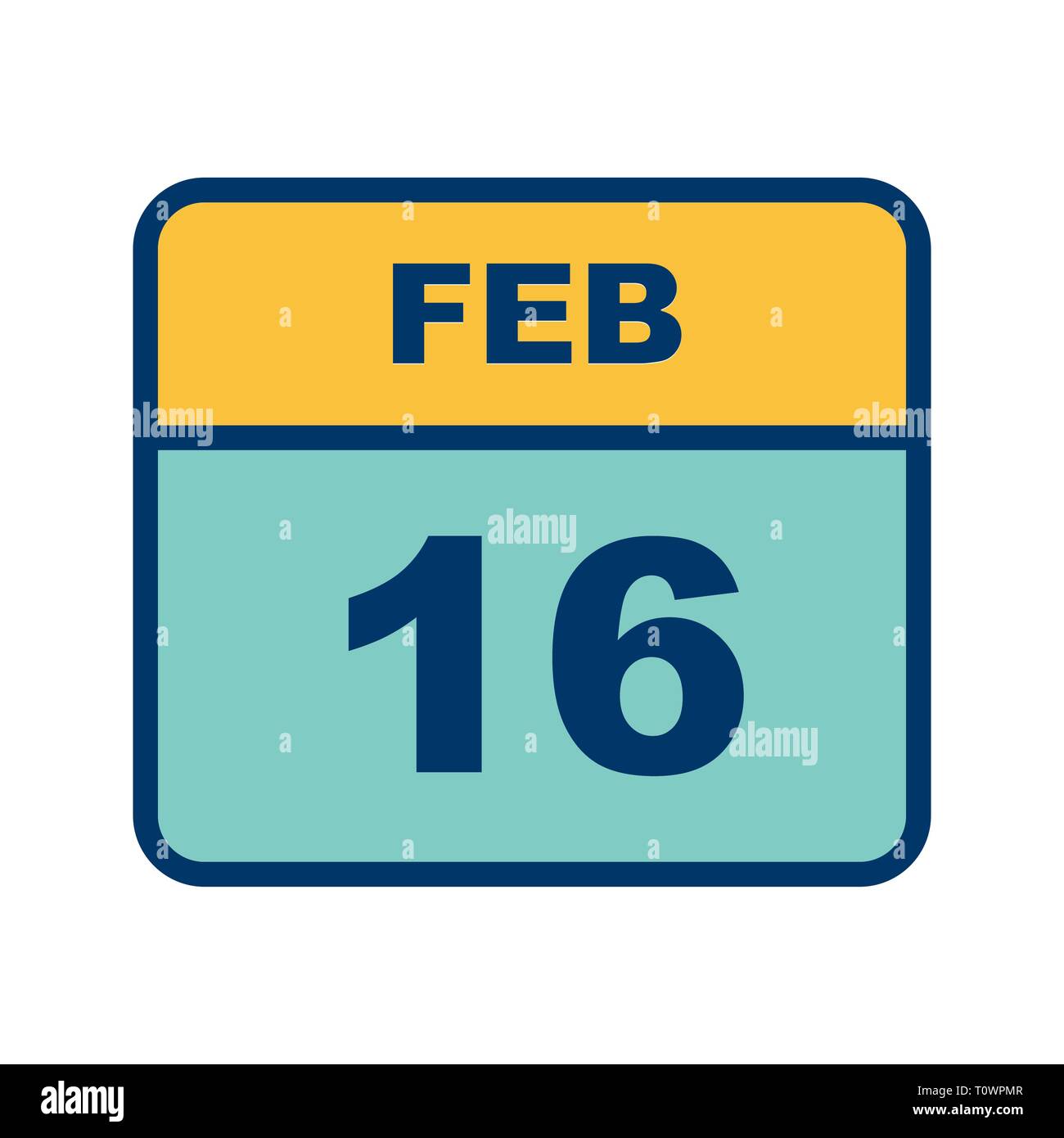 16 february icon Cut Out Stock Images & Pictures - Alamy