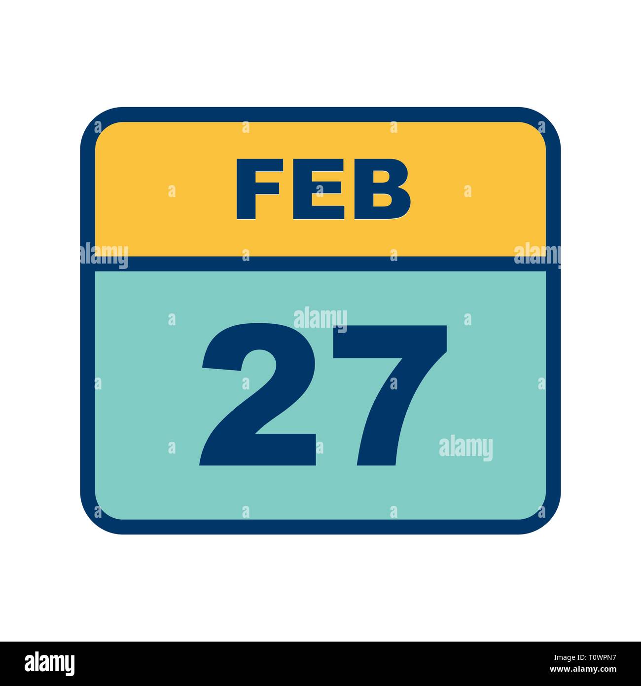 03 february icon Cut Out Stock Images & Pictures - Alamy