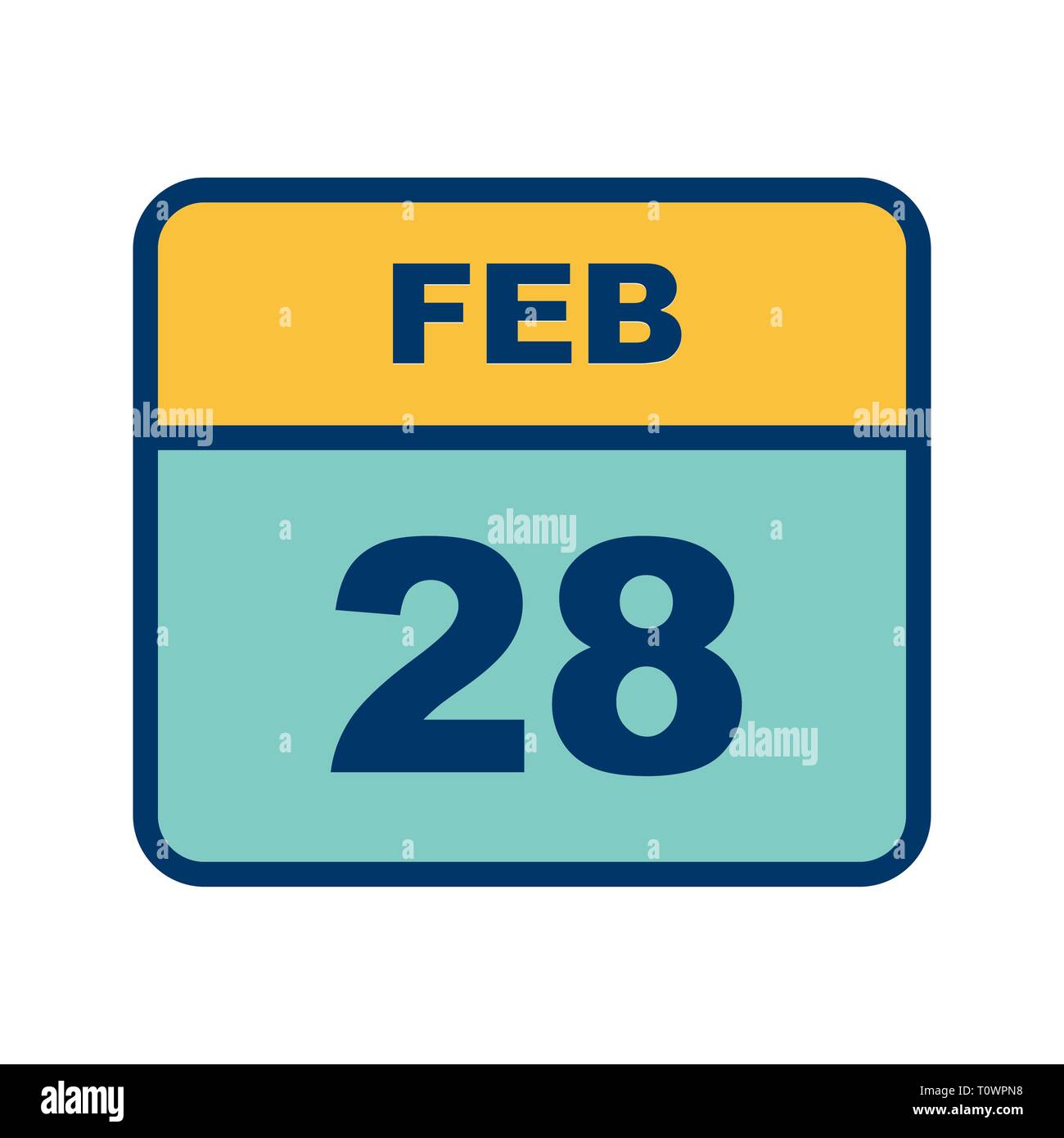 02 february icon Cut Out Stock Images & Pictures - Alamy